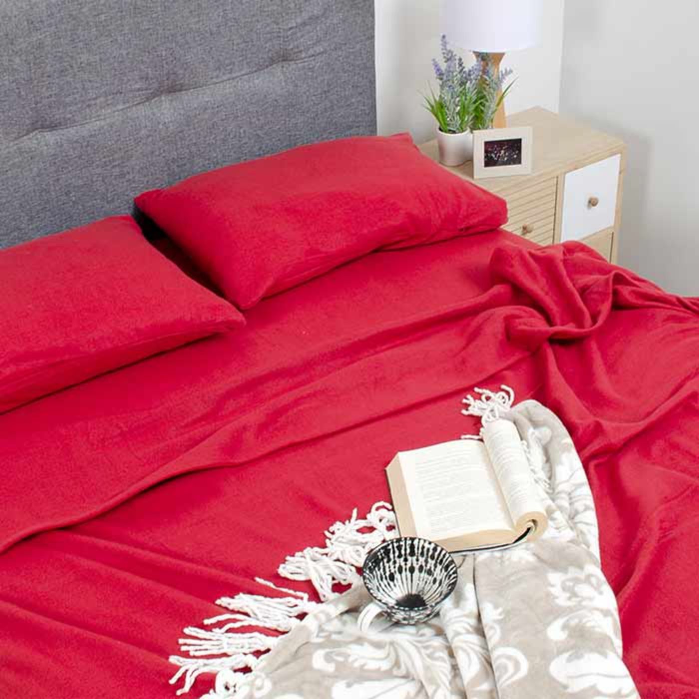 Sabana Polar Rojo King Cobertorescl